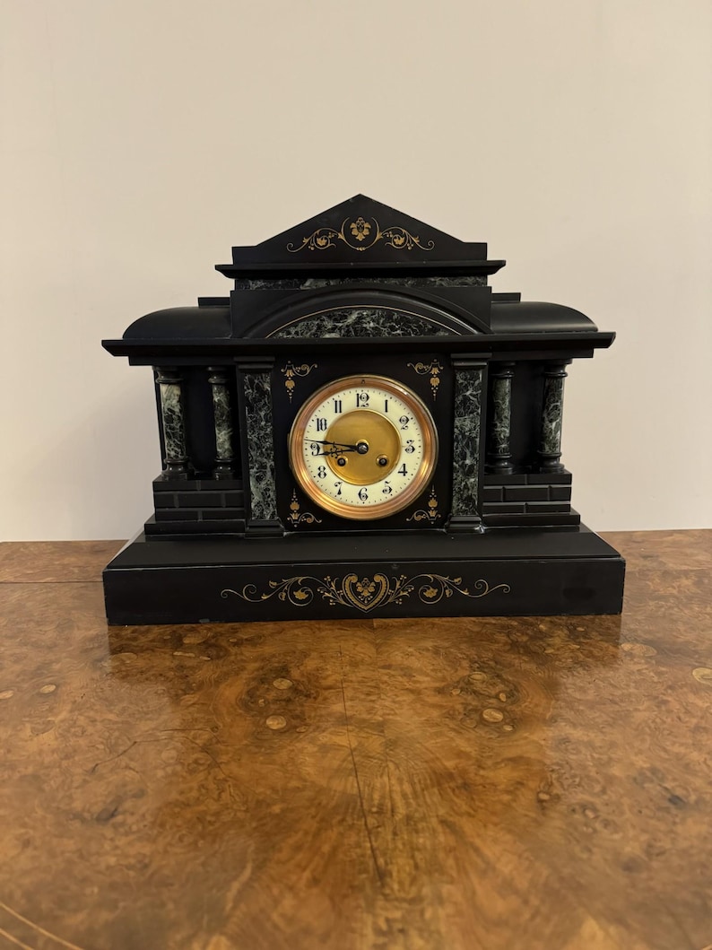 Outstanding Quality Large Antique Mantle Clock - Etsy