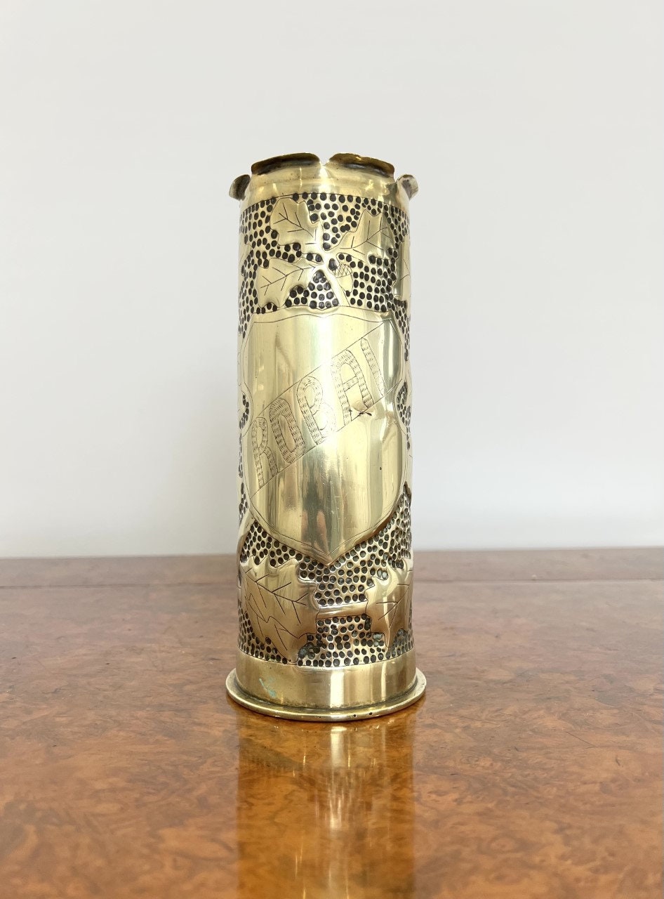 Quality Antique Ww1 Trench Art Brass Empty Shell Case - Etsy