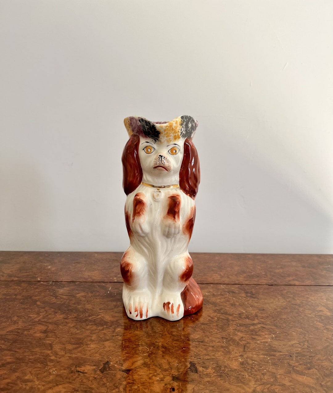 Antique Victorian Staffordshire Toby Jug of a Spaniel - Etsy
