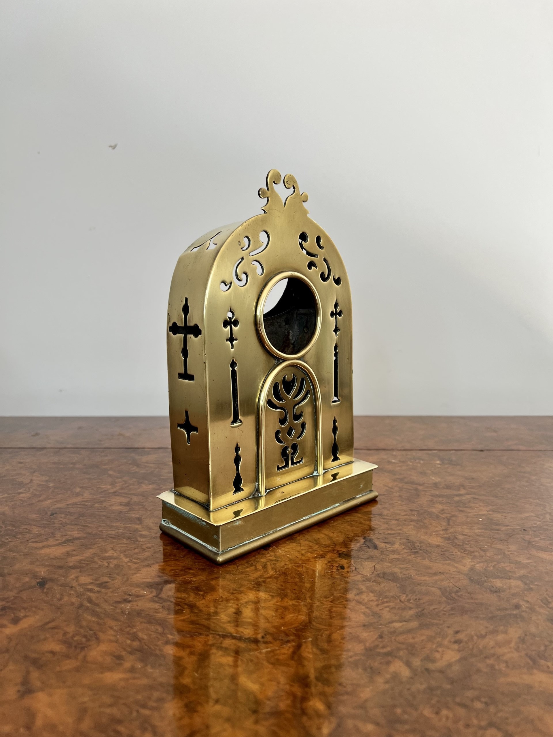 Antique Edwardian Brass Pocket Watch Holder - Etsy