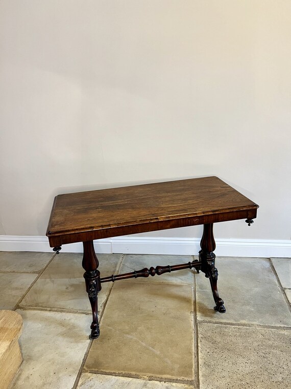 Antique Victorian Quality Rosewood Centre Table Etsy