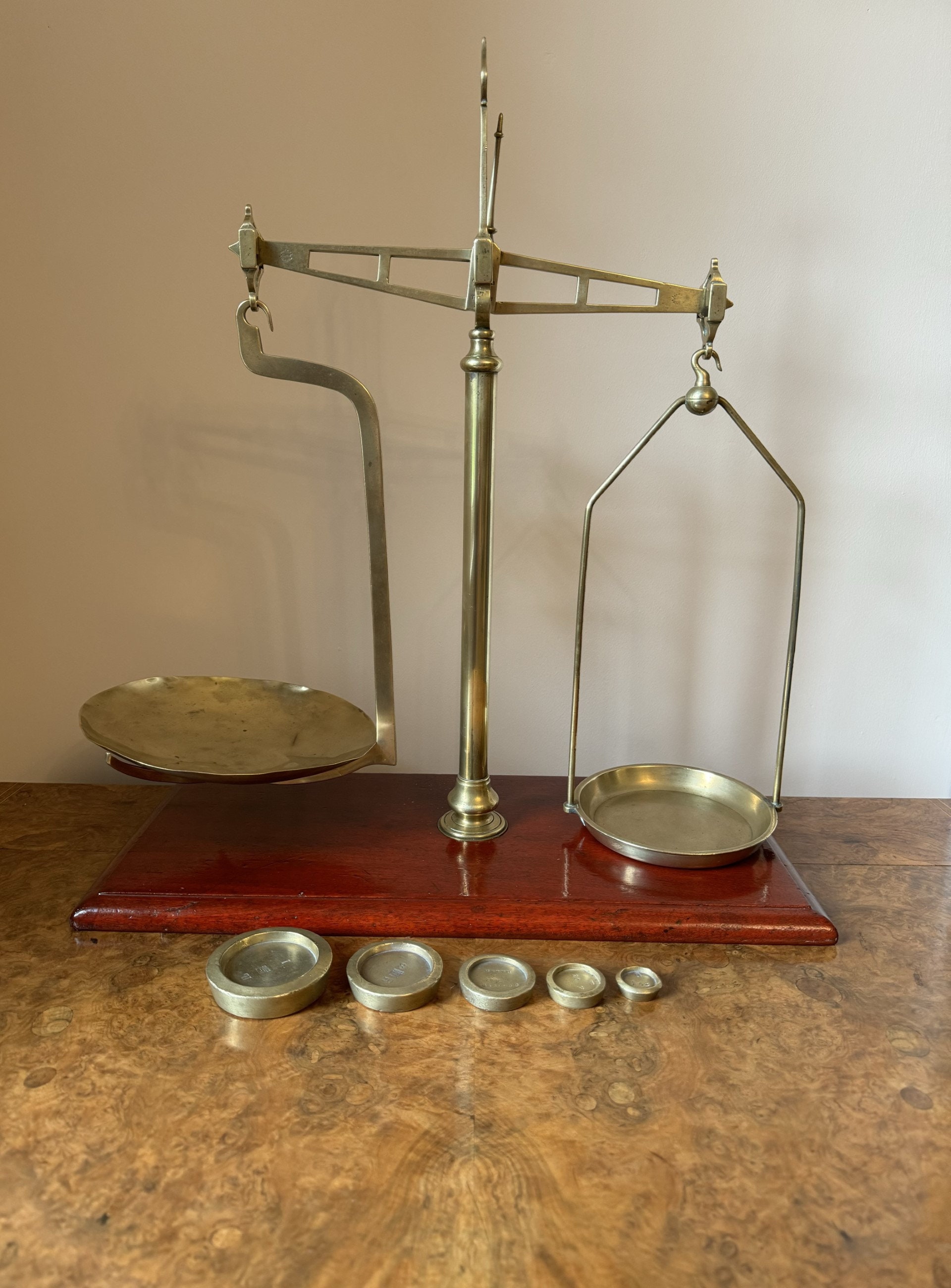 Quality Large Pair of Antique Victorian Scales by Parnall & Sons of ...