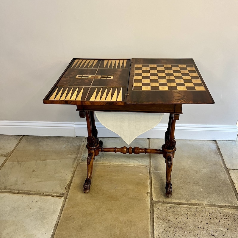 Antique Game Table - Etsy