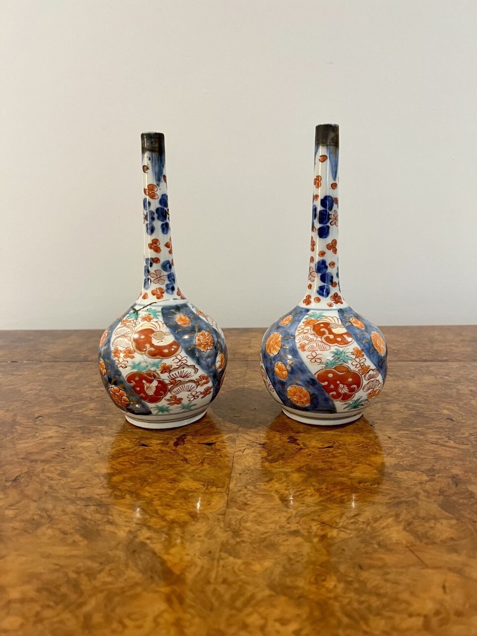Pair of Antique Japanese Imari Vases - Etsy