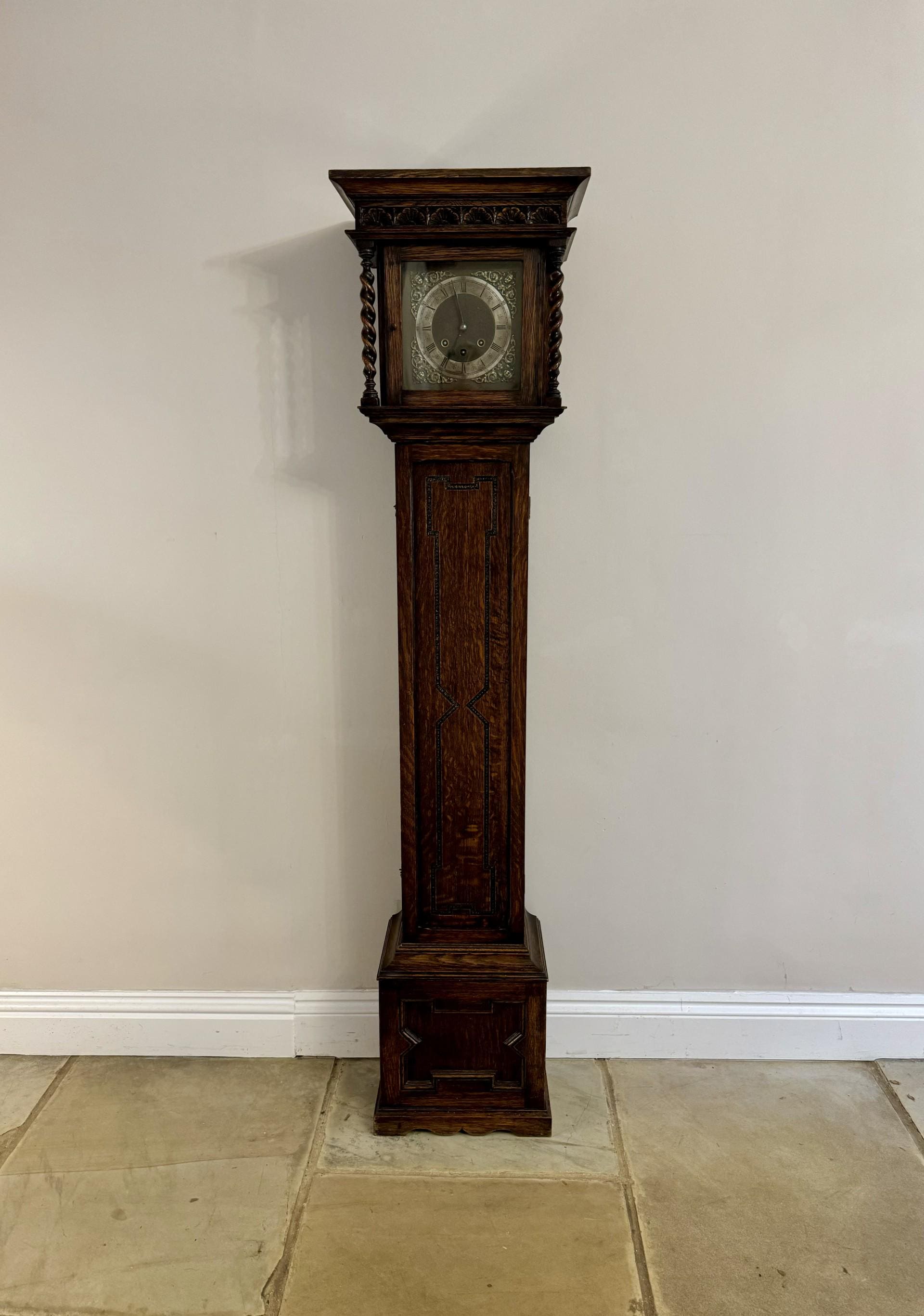 Fine Quality Antique Oak 8 Day Chiming Grandmother Clock - Etsy