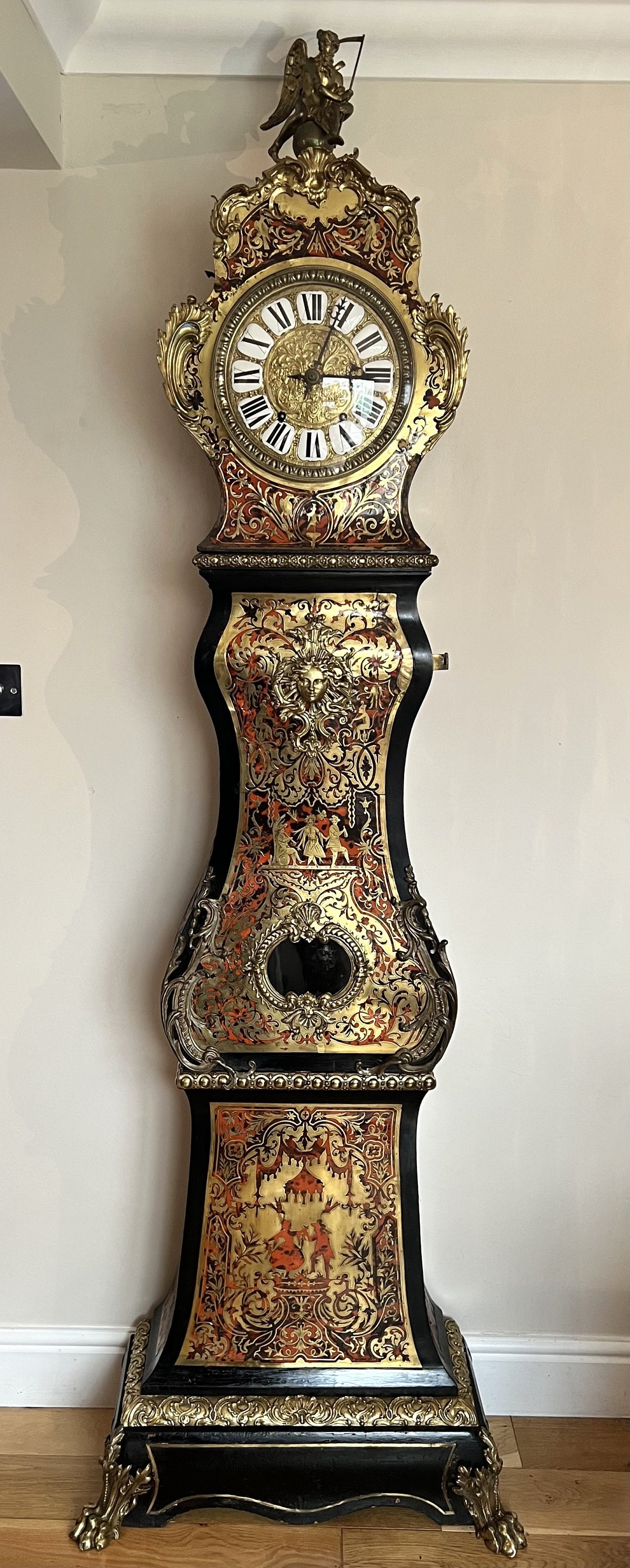 Fantastic Quality Napoleon III Marquetry Inlaid Eight Day Longcase ...