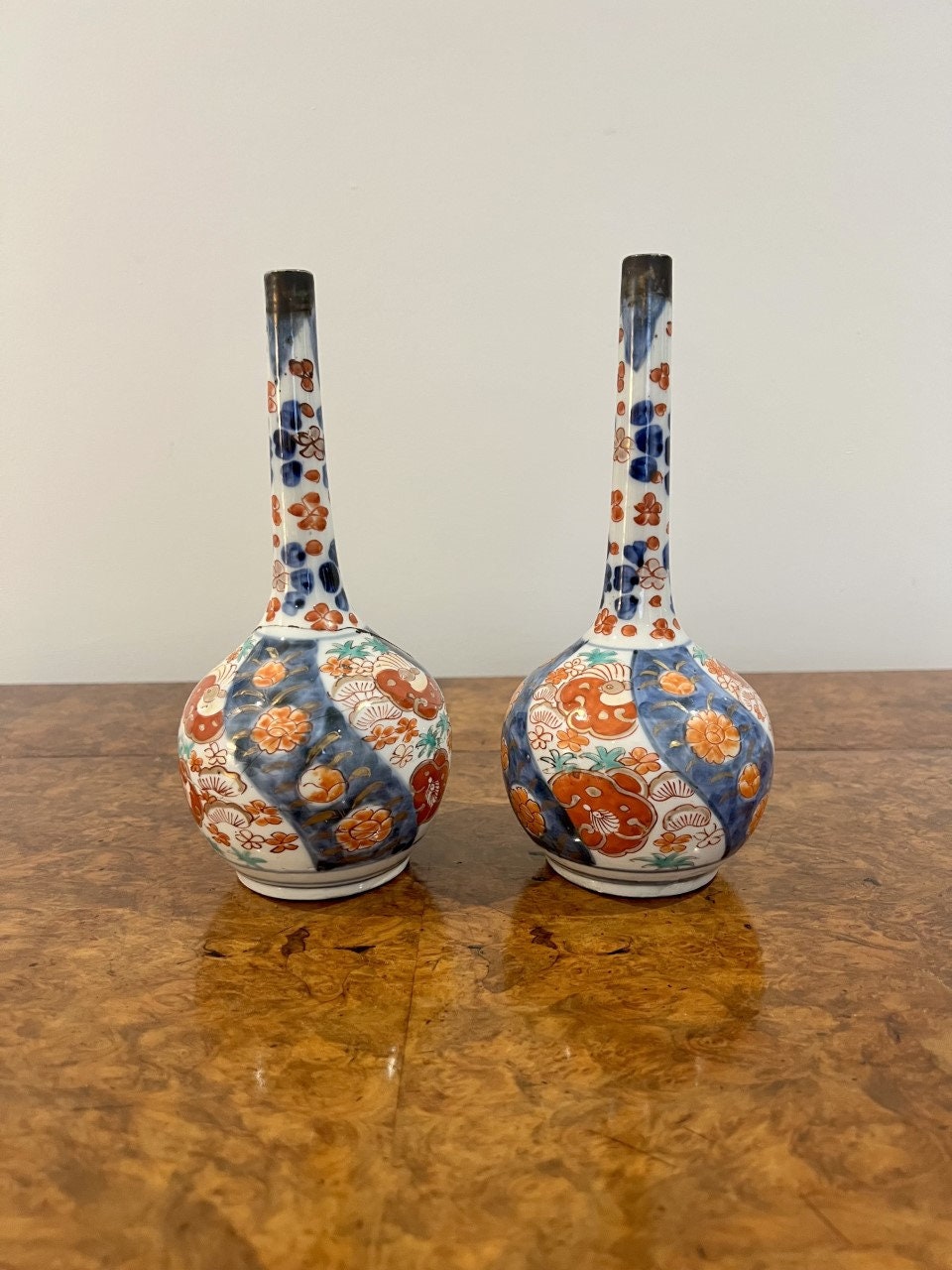 Pair of Antique Japanese Imari Vases - Etsy