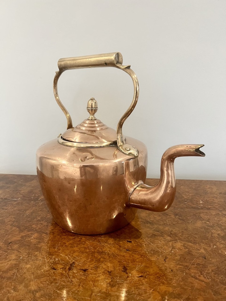 Large Antique George III Copper Kettle - Etsy