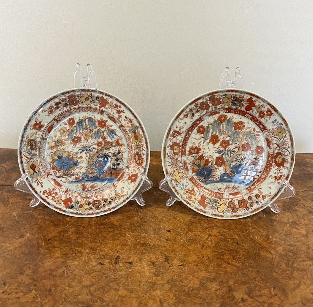 Pair of Antique Chinese Plates - Etsy