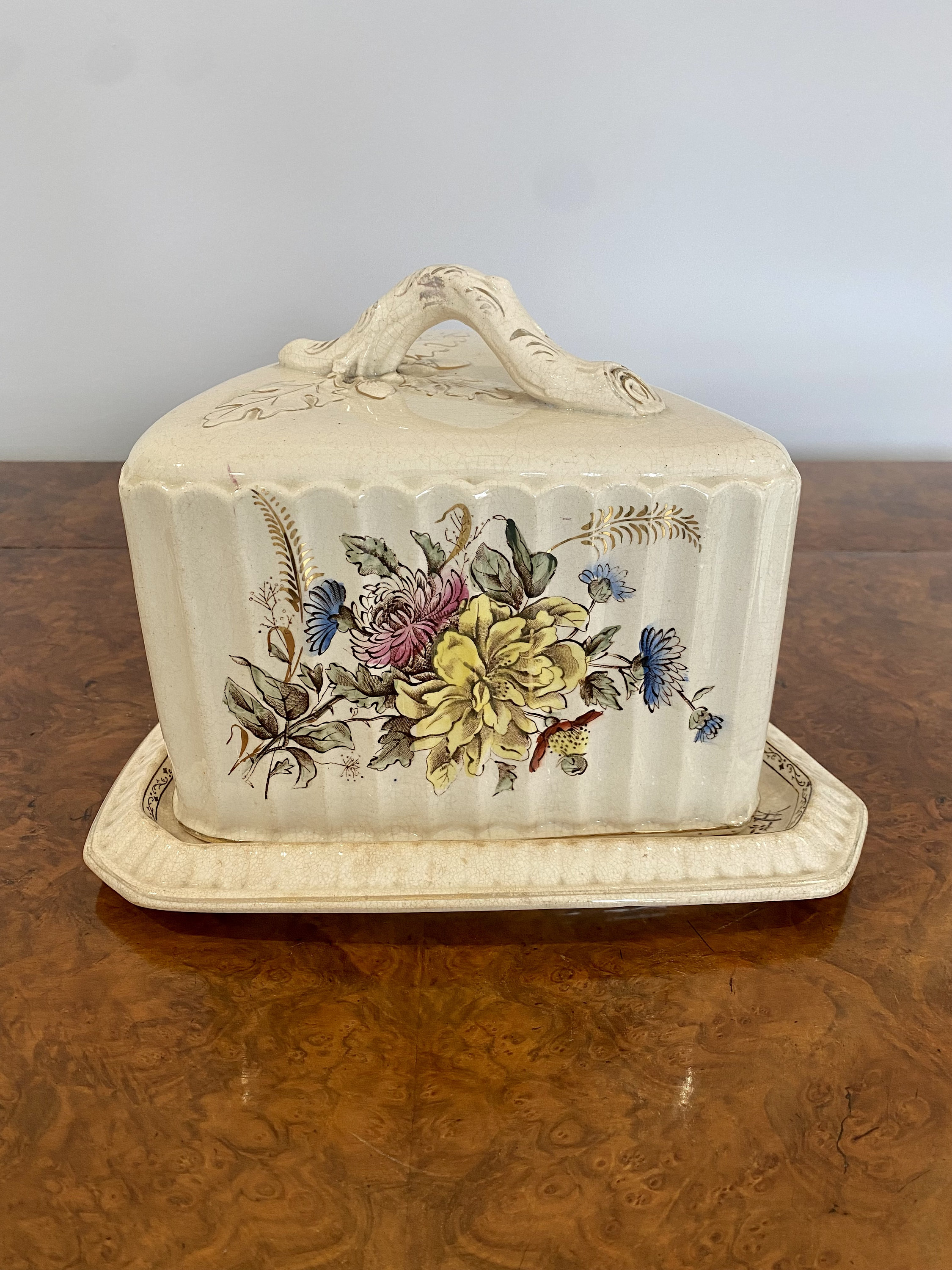 Large Antique Victorian Cheese Dish - Etsy