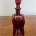 Pair of Antique Victorian Quality Ruby Glass Decanters - Etsy