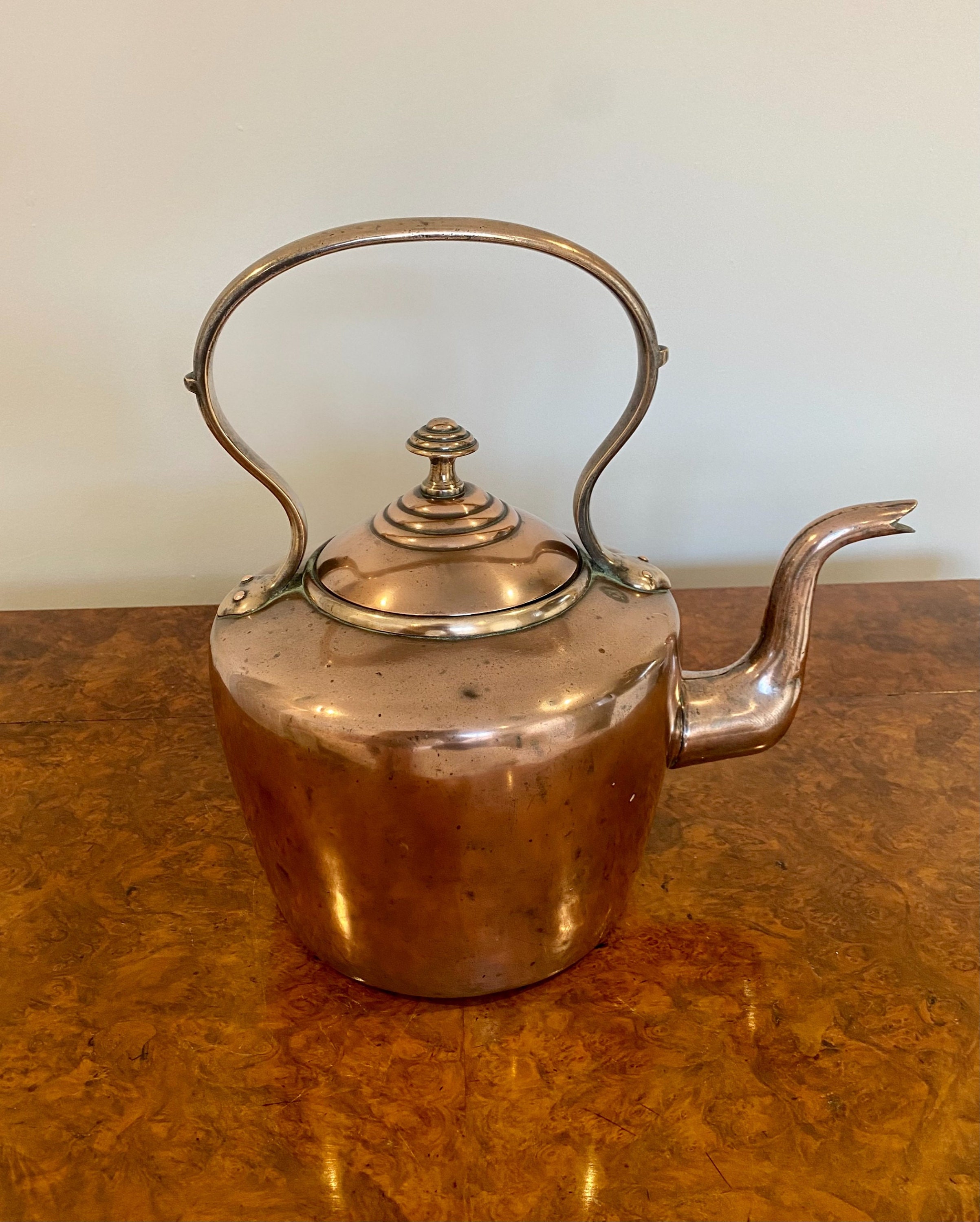 Large Antique George III Copper Kettle - Etsy