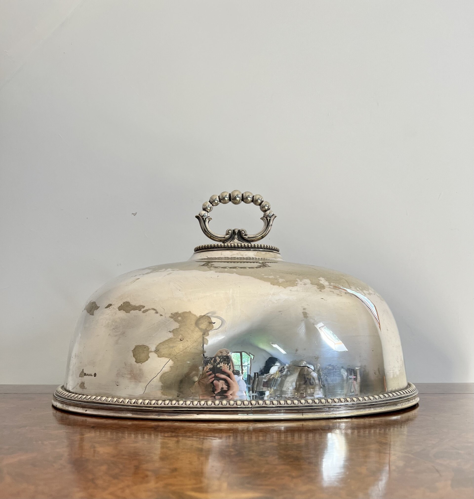 Large Antique Edwardian Quality Silver Plated Meat Cover - Etsy