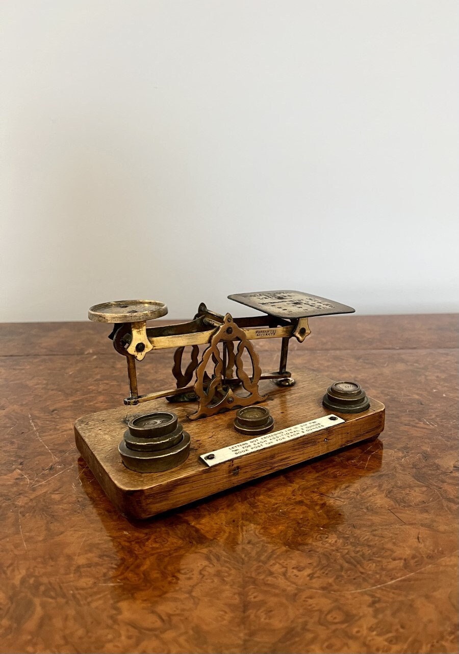 Set of Quality Antique Victorian Letter and Postal Scales - Etsy
