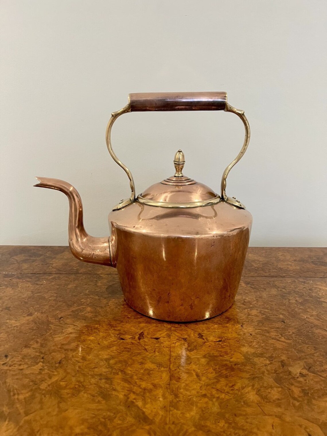 Large Antique George III Copper Kettle - Etsy