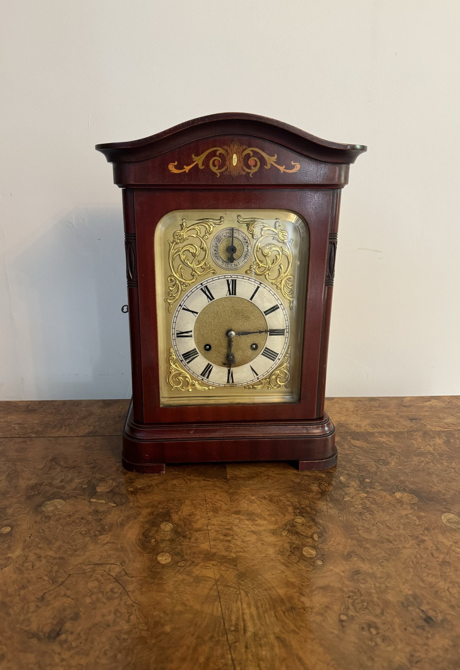 Antique Edwardian Quality Mahogany Inlaid Chiming 8 Day Mantle Clock - Etsy