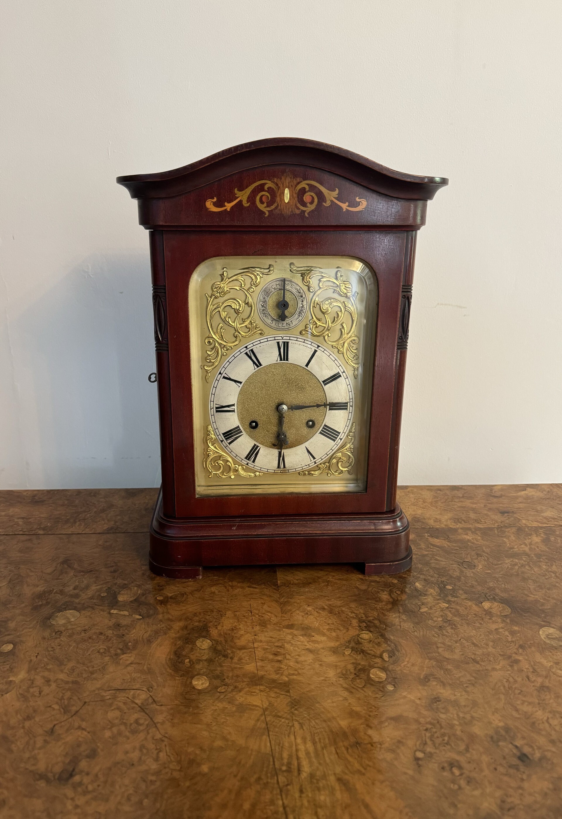 Antique Edwardian Quality Mahogany Inlaid Chiming 8 Day Mantle Clock - Etsy