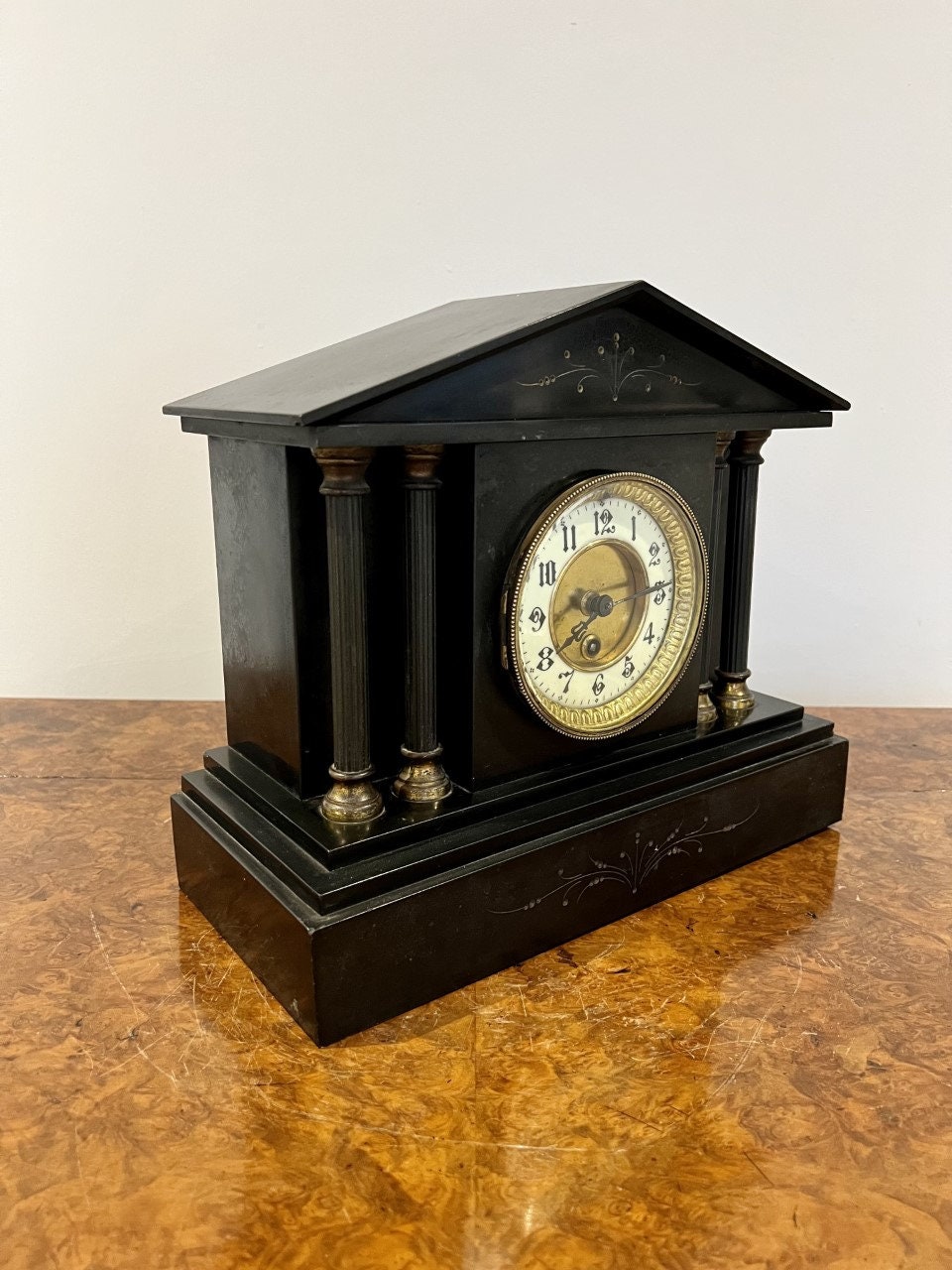 Antique Victorian Marble Mantle Clock - Etsy