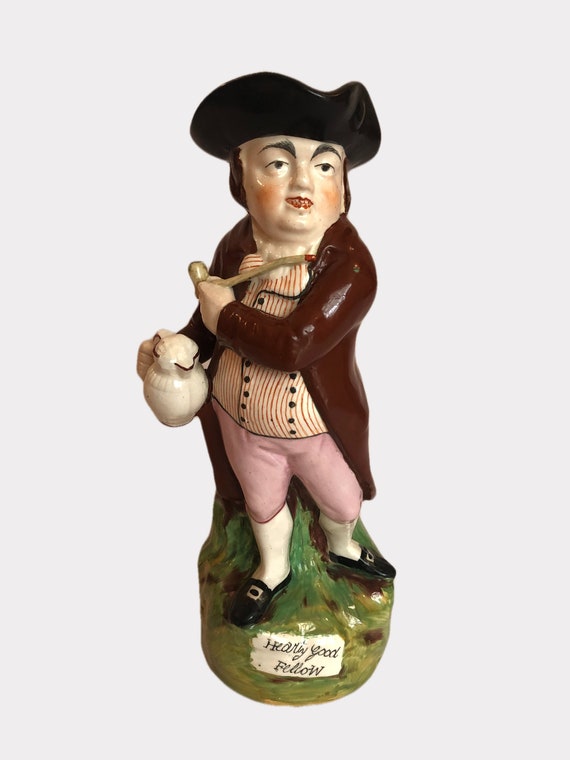 Antique Victorian Staffordshire Toby Jug | Etsy
