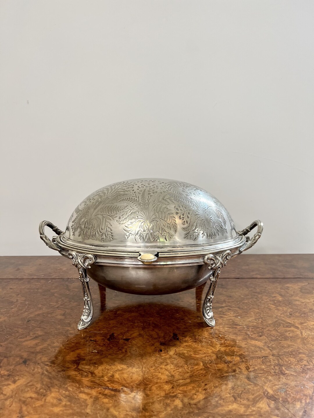 Antique Edwardian Quality Silver Plated Turnover Dish - Etsy