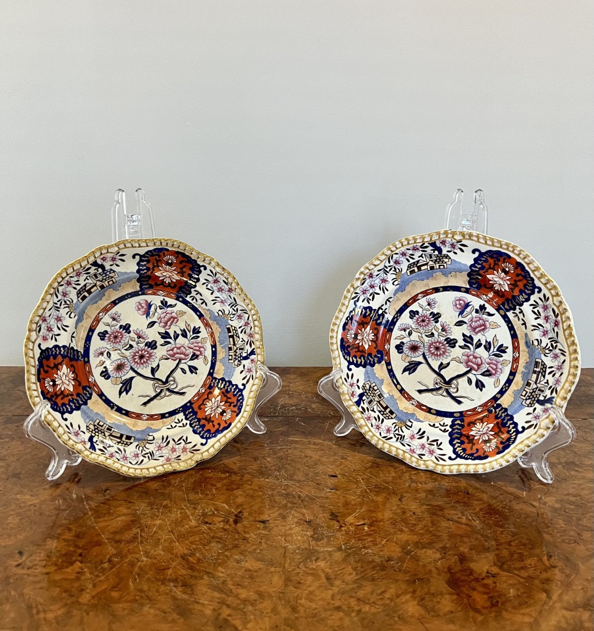 Set of Six Antique Spode Plates - Etsy