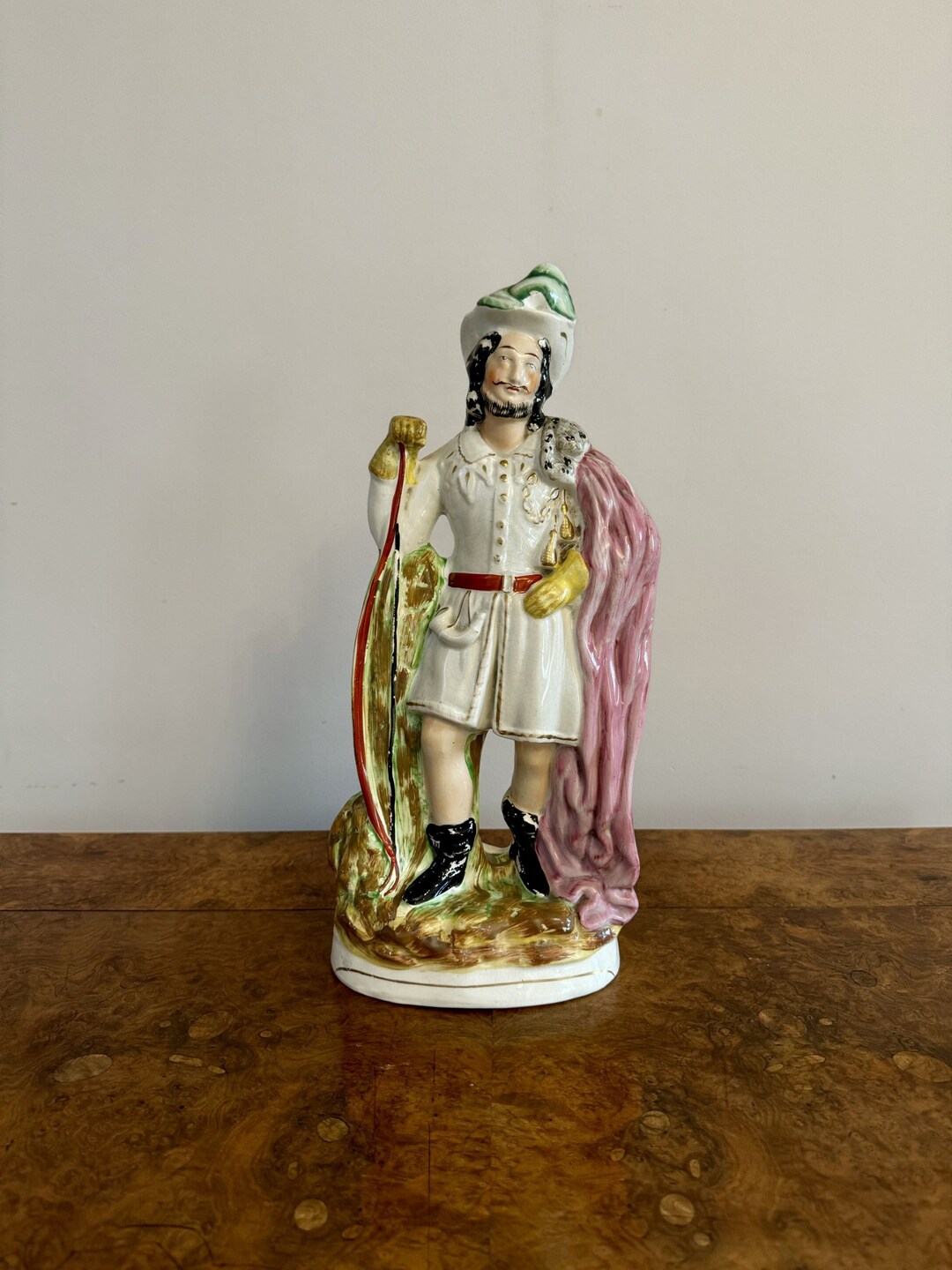 Large Antique Victorian Robin Hood Staffordshire Figure - Etsy