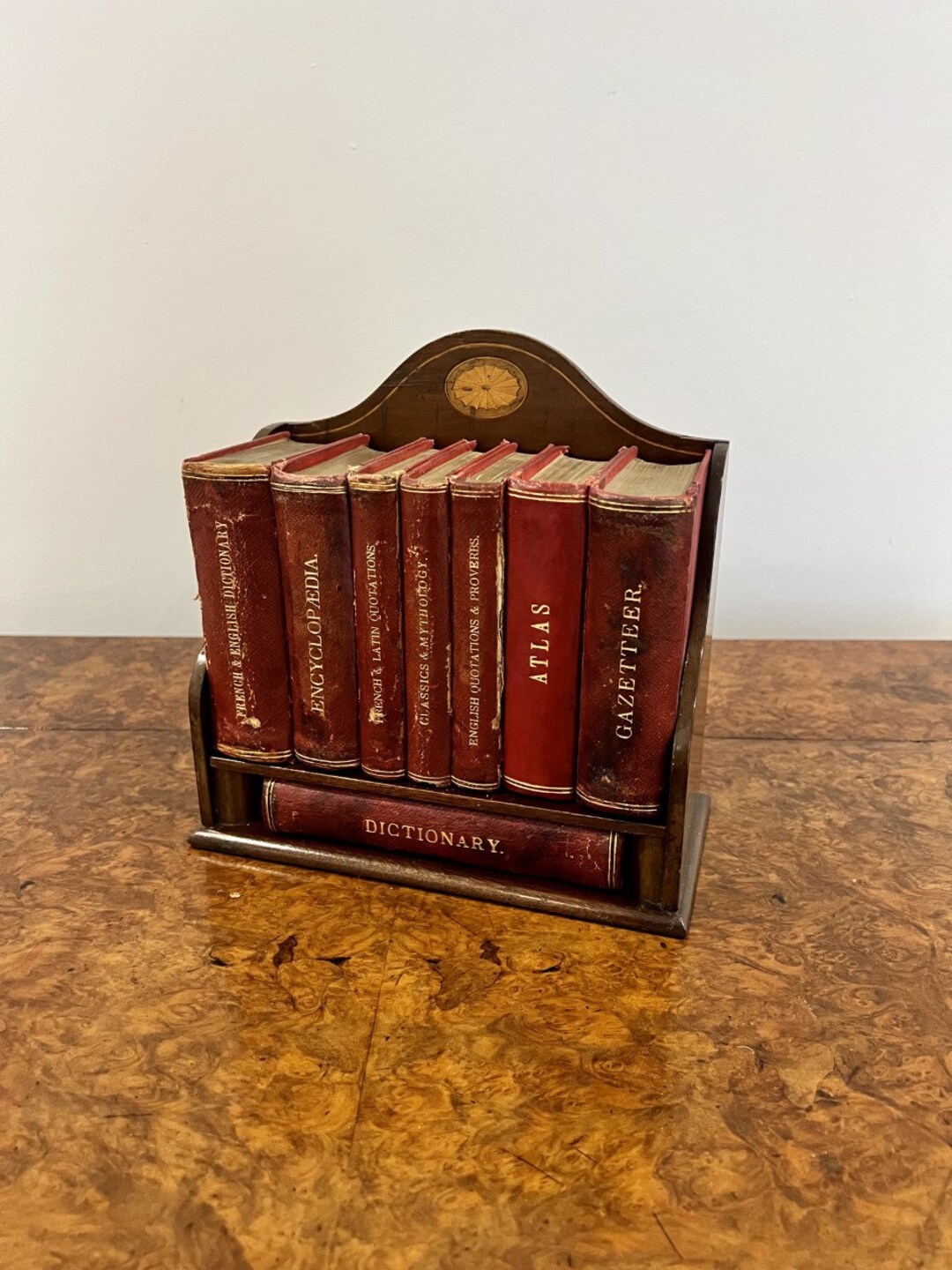 Antique Edwardian Quality Mahogany Inlaid Book Rack - Etsy