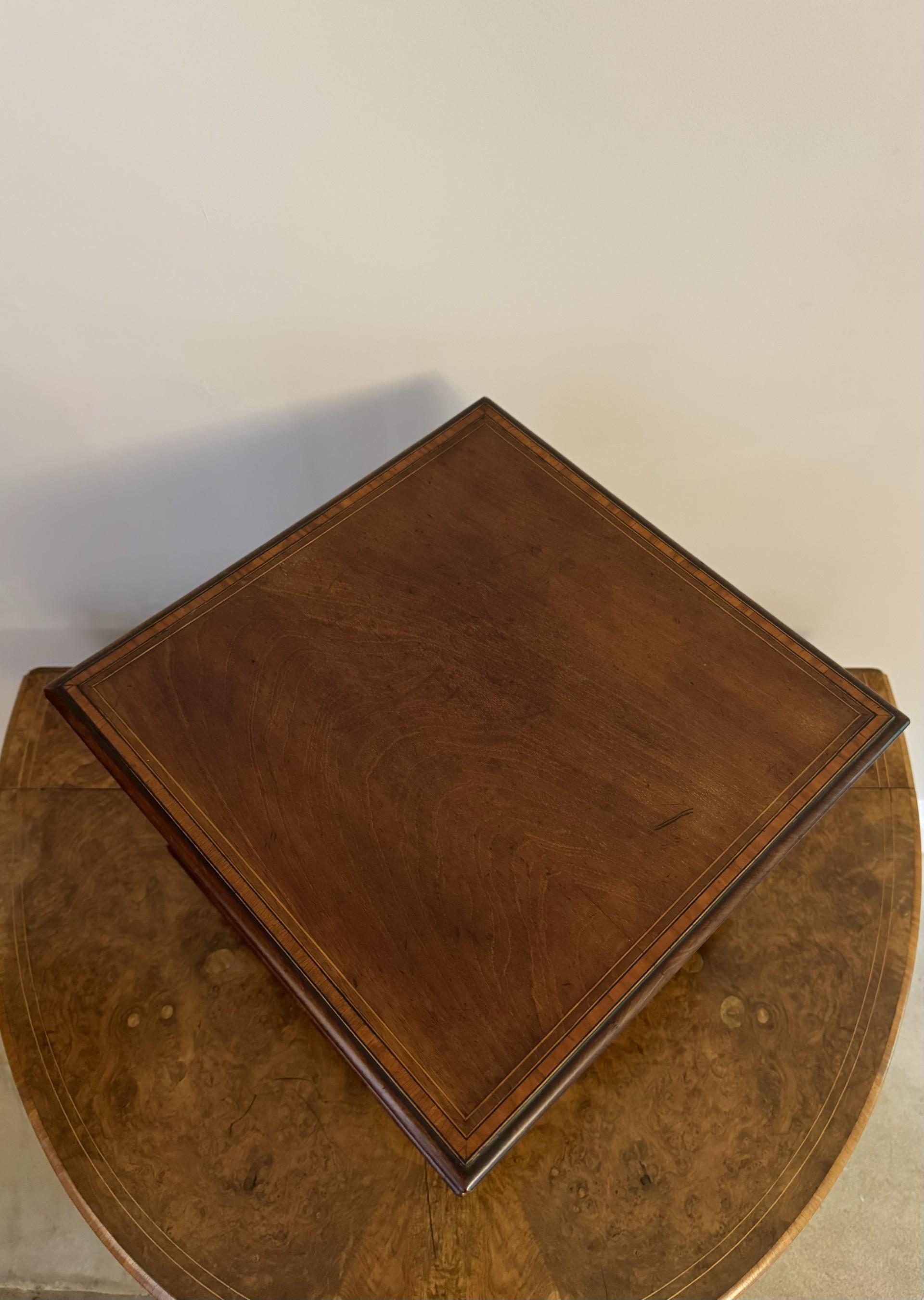 Lovely Antique Edwardian Mahogany Inlaid Table Top Revolving Bookcase ...