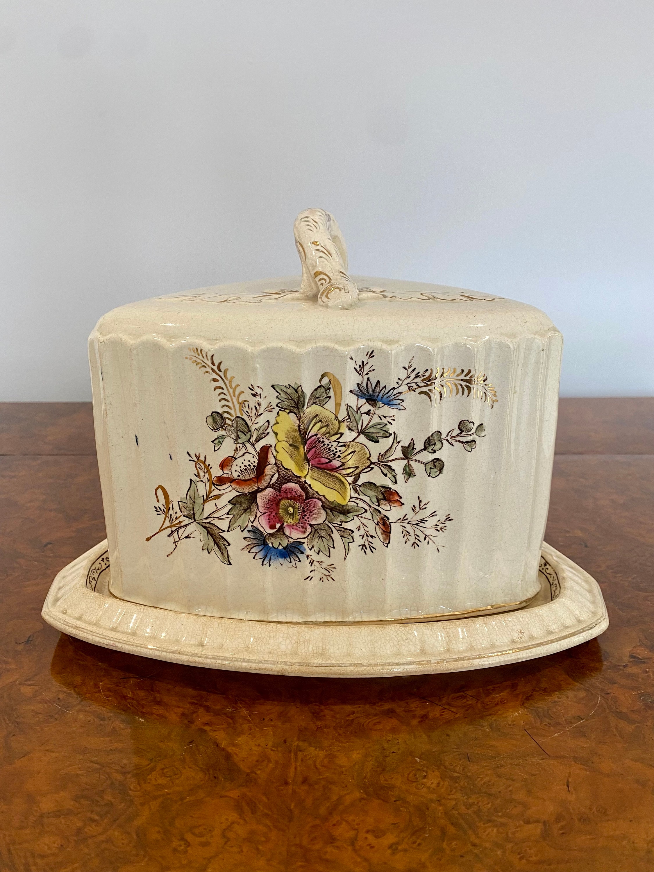 Large Antique Victorian Cheese Dish - Etsy