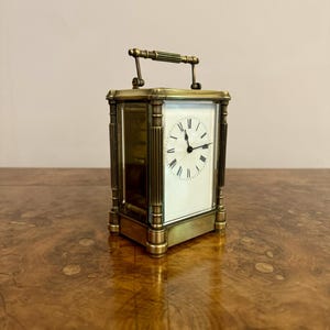 Fantastic Quality Antique Victorian Brass Carriage Clock - Etsy