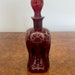 Pair of Antique Victorian Quality Ruby Glass Decanters - Etsy