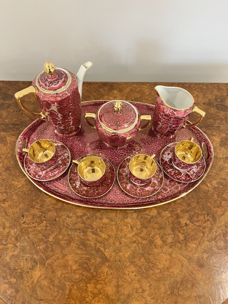 Quality Antique Porcelain Coffee Set - Etsy