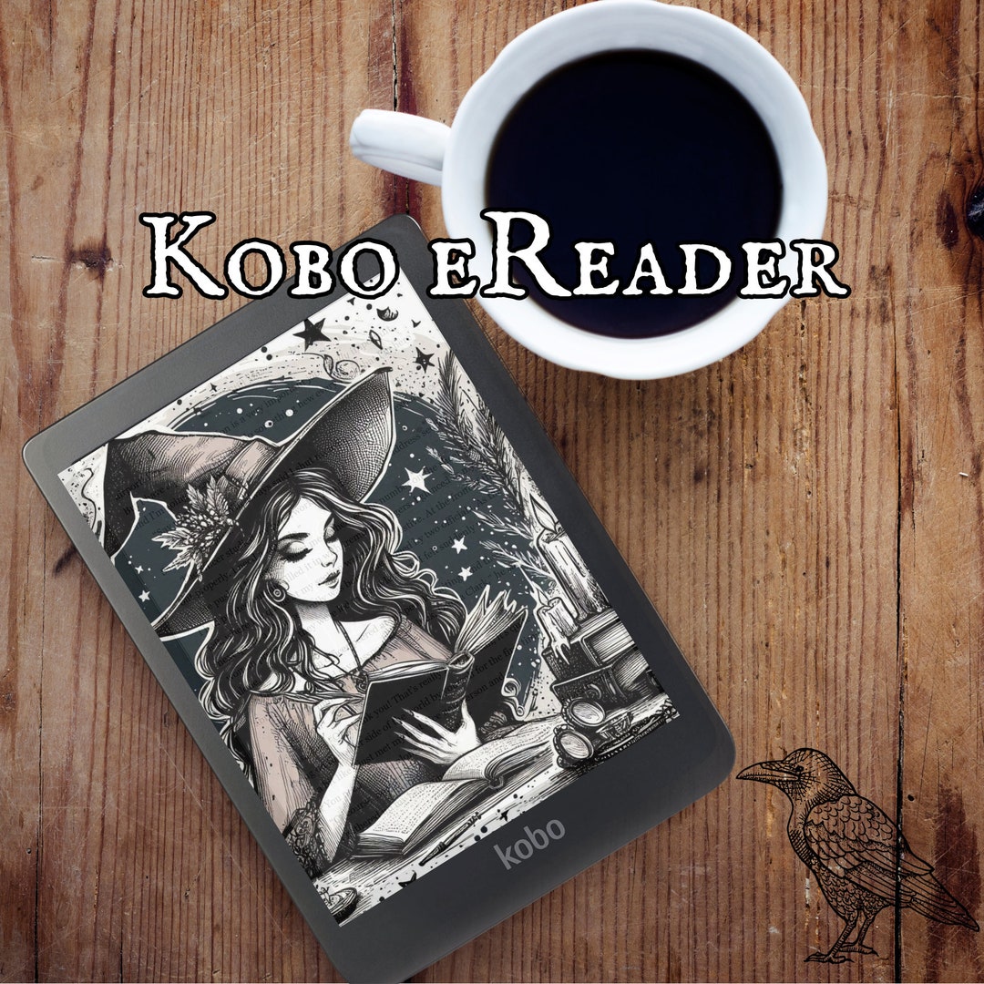 Witchy Reader Kobo Ereader Lock Screen Digital Download - Etsy