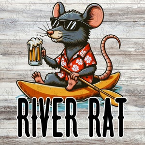 River Rat- Tubing and Kayak Sublimation PNG - Etsy