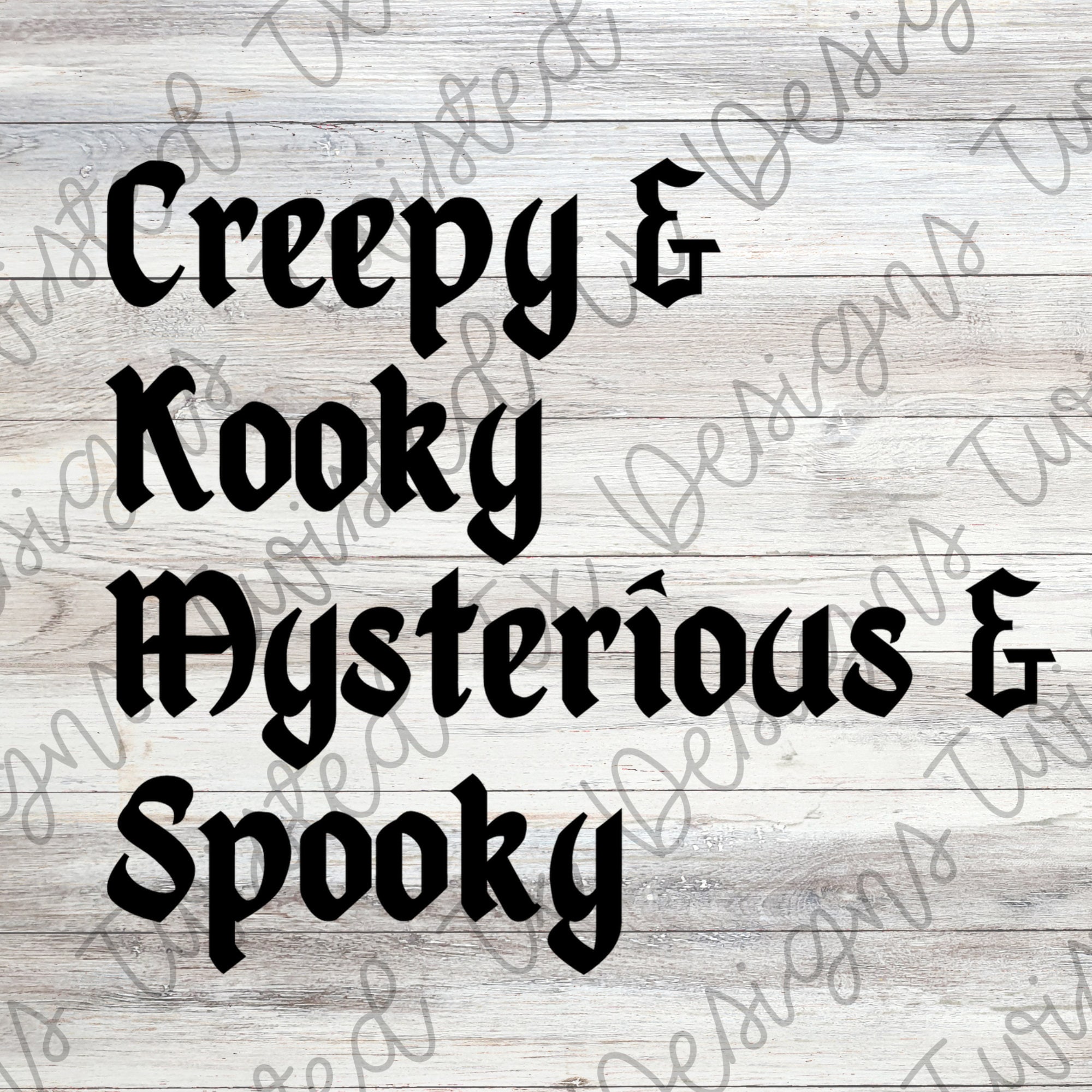 Creepy, Kooky, Mysterious, Spooky Design Files - Etsy