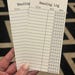 Vintage Reading Log Cards: Minimalist Book Tracker, Set of 2 - Etsy