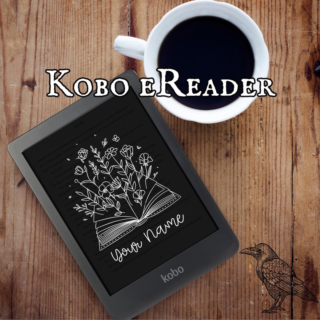 Personalized Floral Book Kobo E-reader Lock Screen Digital Download - Etsy