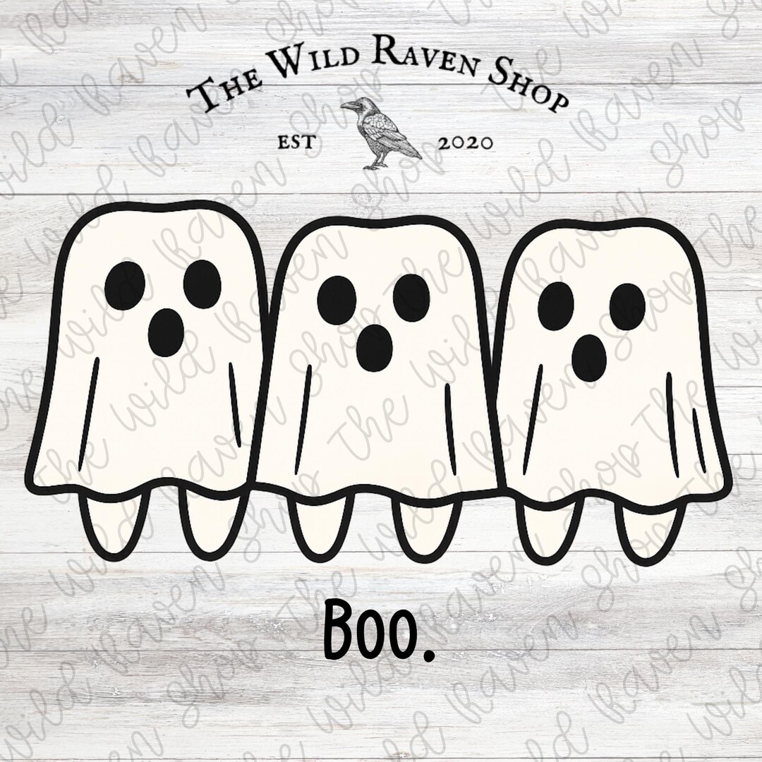 Cute Teeth Ghosts PNG | Halloween Sublimation (digital Download) - Etsy