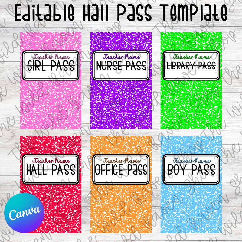 Printable Hall Pass - Etsy