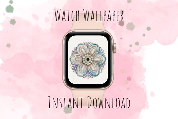 Pearl Flower Apple Watch Wallpaper - Etsy