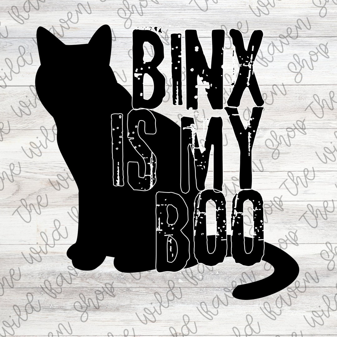 Binx is My Boo Black Cat Sublimation PNG File - Etsy