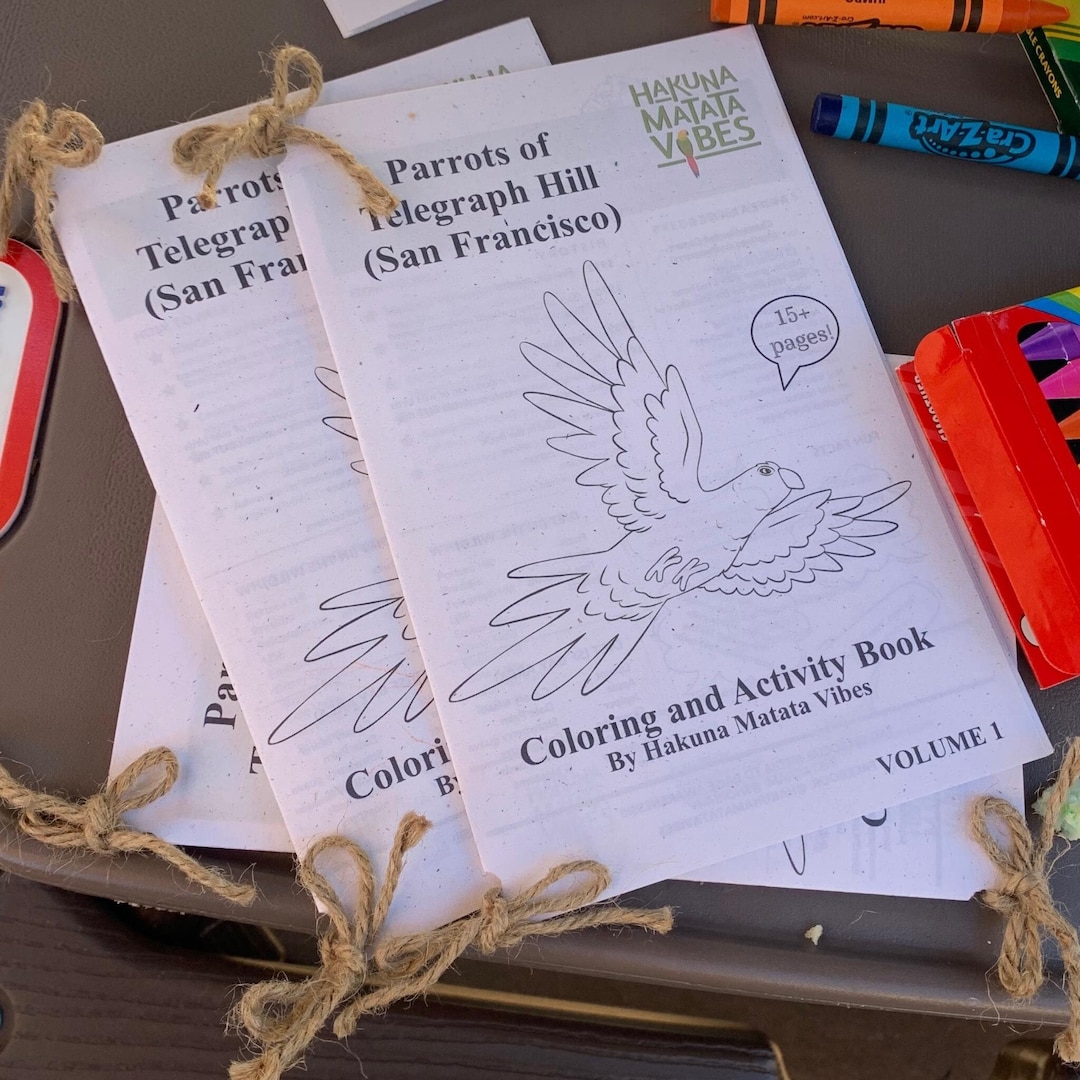 Parrots of Telegraph Hill Coloring/ Activity Book | Local Resources and ...