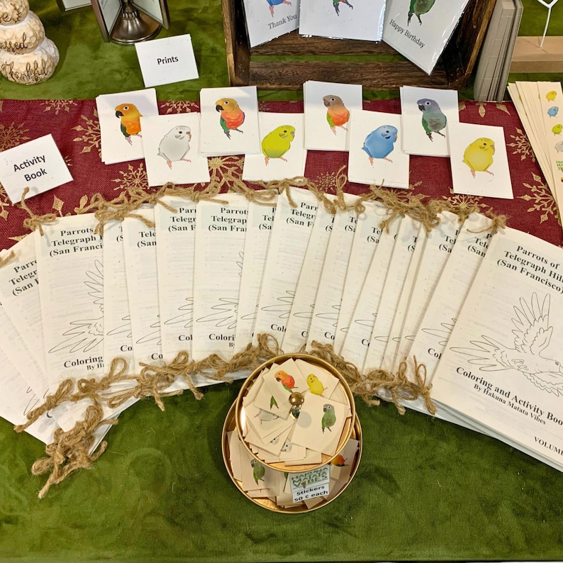 Parrots of Telegraph Hill Coloring/ Activity Book | Local Resources and ...