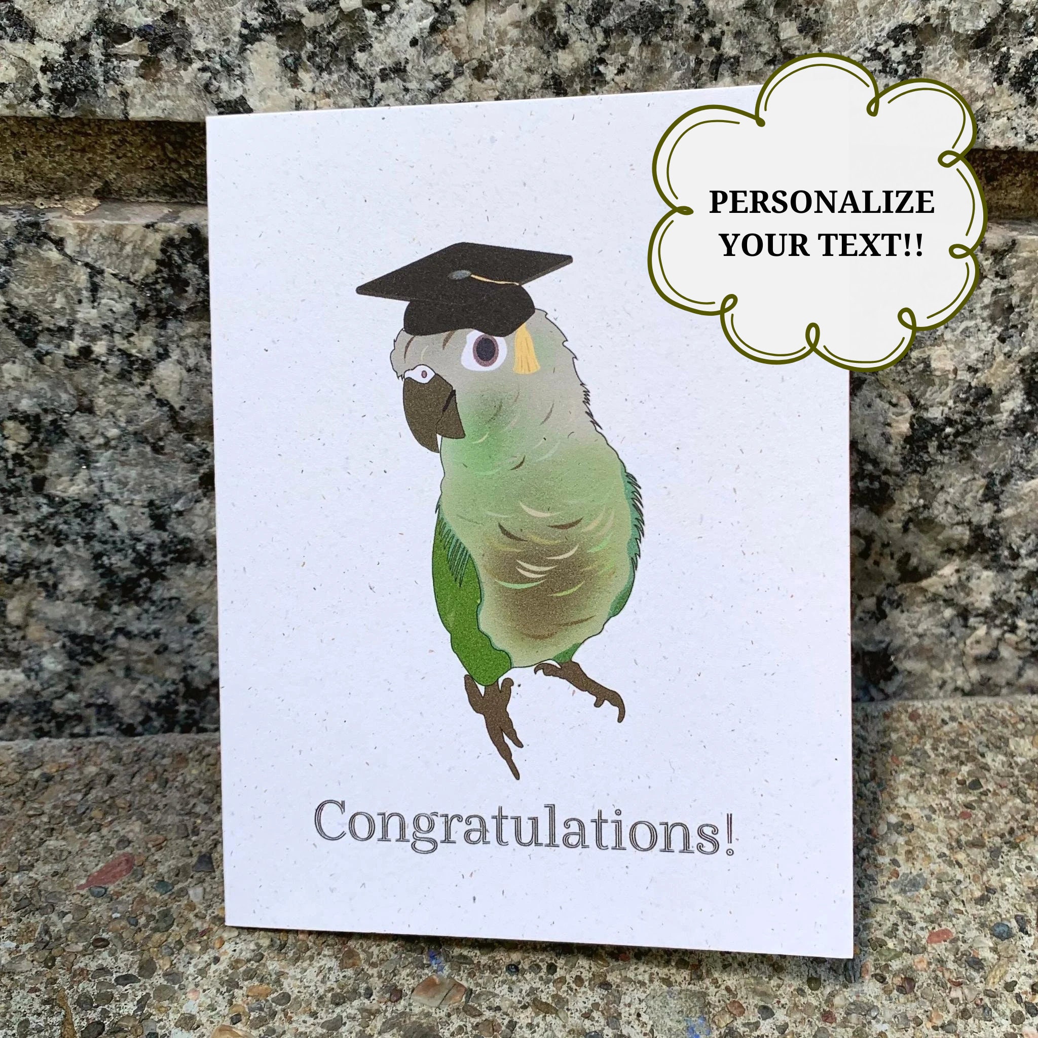 Graduation Card Personalized Congratulations Graduation Card Hemp Eco ...