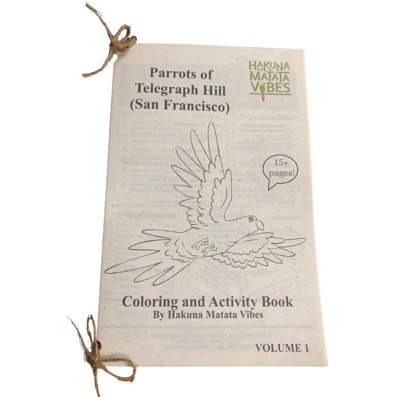 Parrots of Telegraph Hill Coloring/ Activity Book | Local Resources and ...