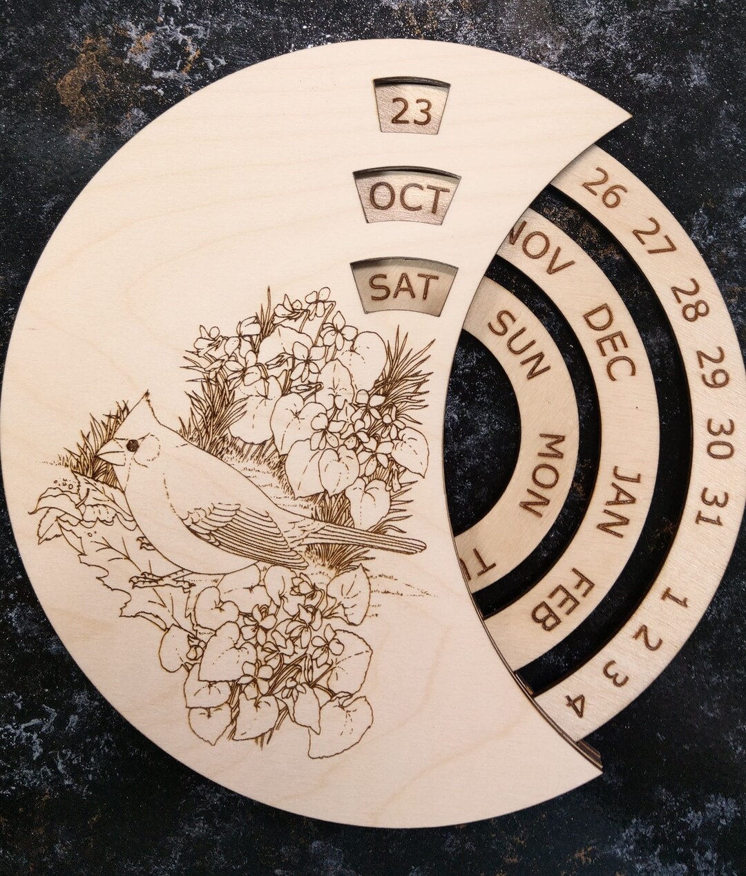 Summer Cardinal Perpetual Calendar - Etsy