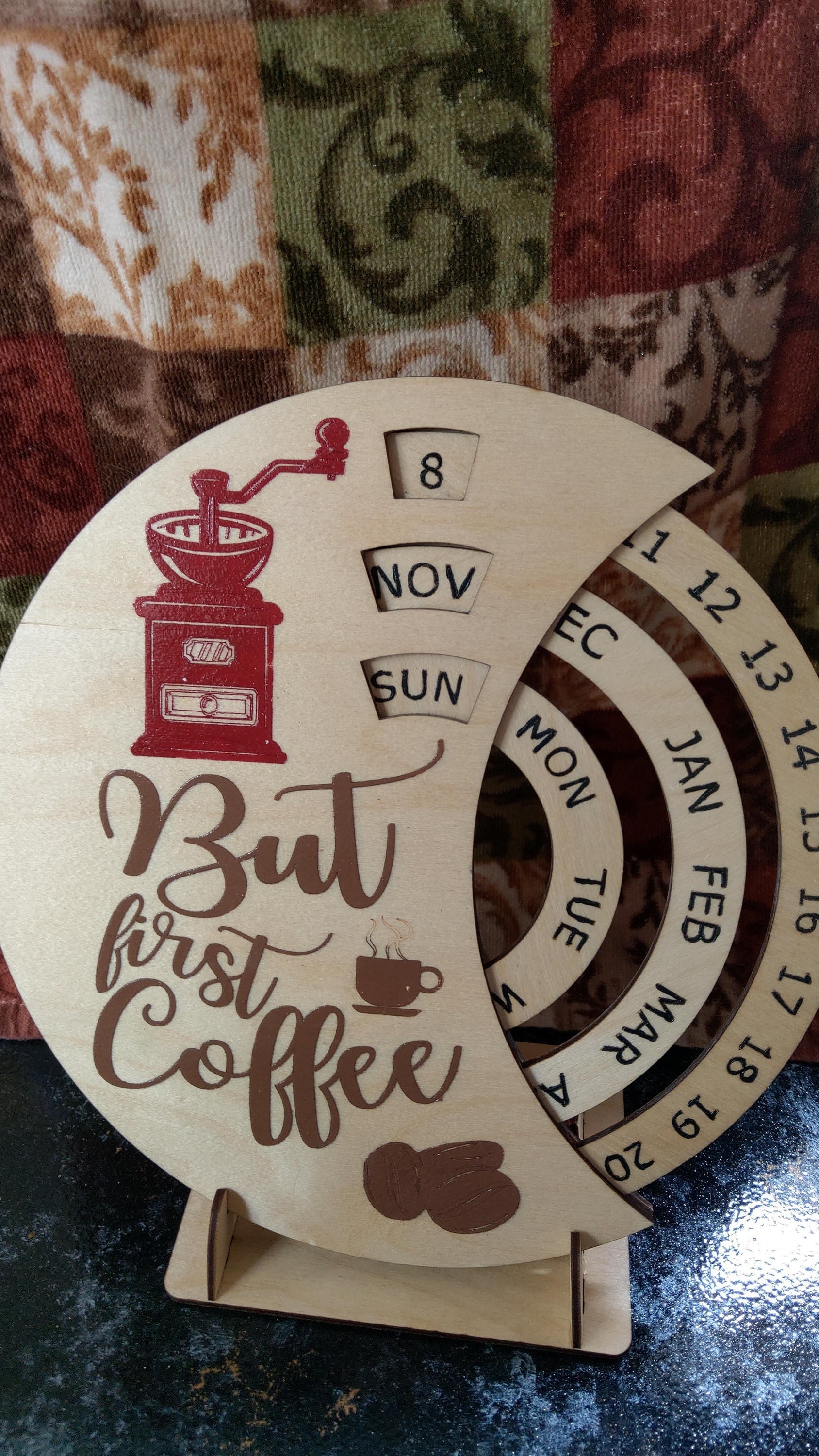 But First Coffee Perpetual Calendar SVG - Etsy