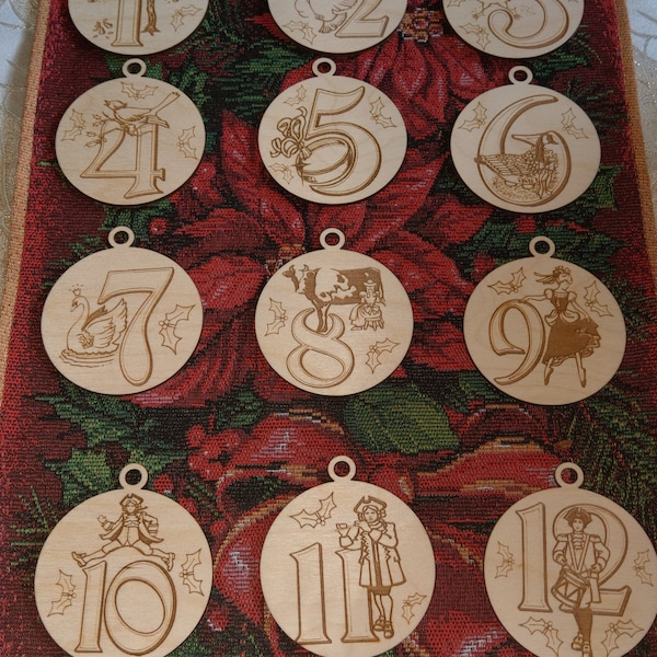 12 Days of Christmas Ornaments - Etsy