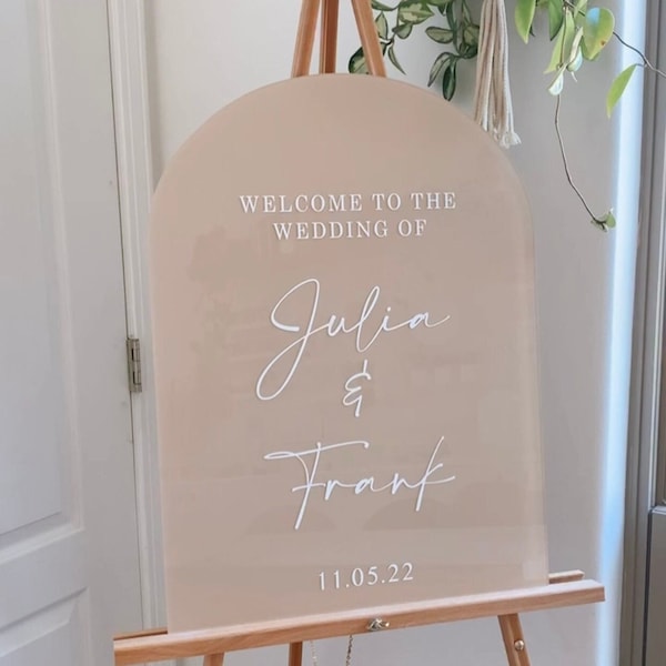 Wedding Welcome Sign Acrylic - Etsy