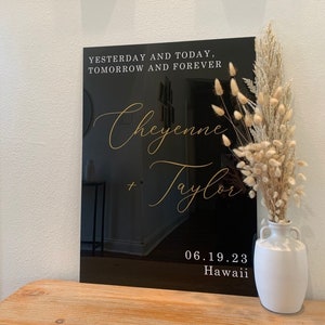 Acrylic Welcome Wedding Sign, Custom Acrylic Wedding Sign, Personalized ...